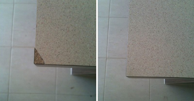 Stone & Laminate Benchtop repairs - Rectified